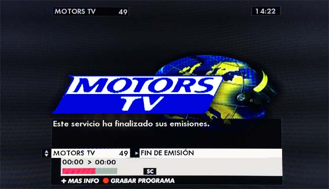 Motors TV finaliza sus emisiones en Canal+ - mundoplus.tv